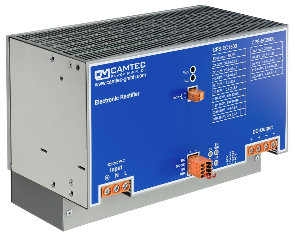 CAMTEC Power Supplies expands its unique SIC-MOSFET DIN RAIL power ...