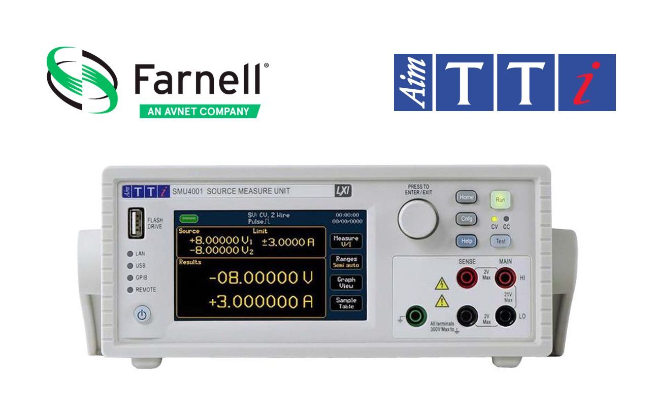 New Aim-TTi SMU4000 Series available from stock at Farnell ...