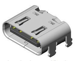 Ensures a fixed connection: I/O-USB Type-C Connector DX07 from JAE at ...