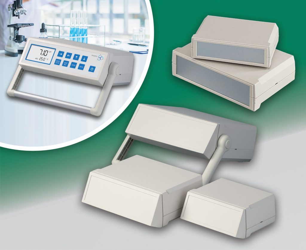 Stylish MOTEC desktop enclosures now with carry handle and sloping ...