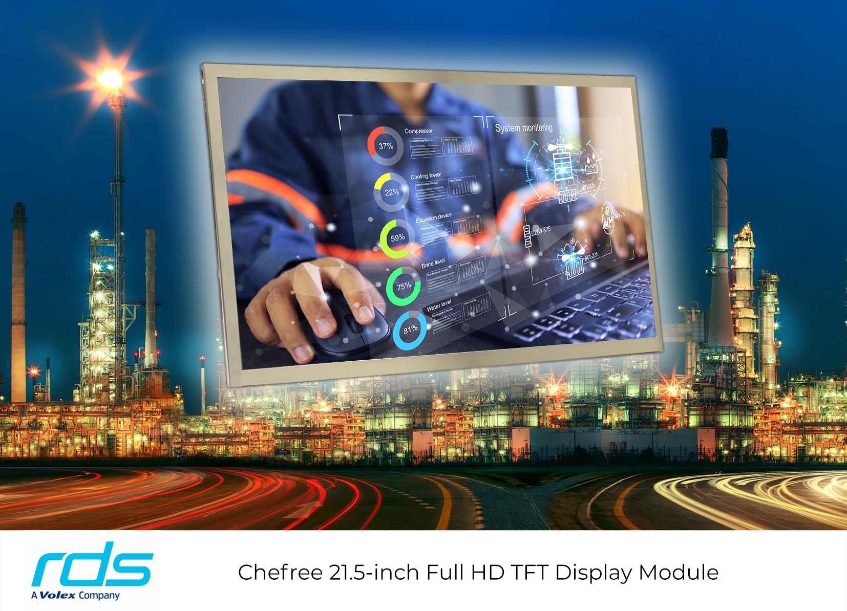 Review Display Systems PR: 21.5-inch Full HD TFT display features high ...