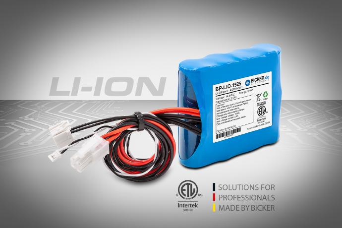 Li-Ion battery pack with IEC/EN/UL 62133-2 for demanding industrial and ...